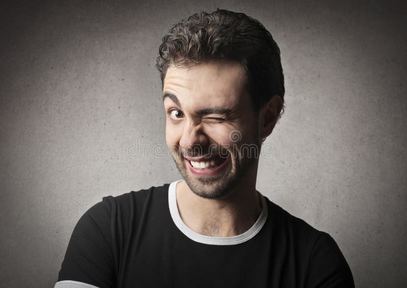 Blink stock image. Image of young, adult, detail, portrait - 31409519