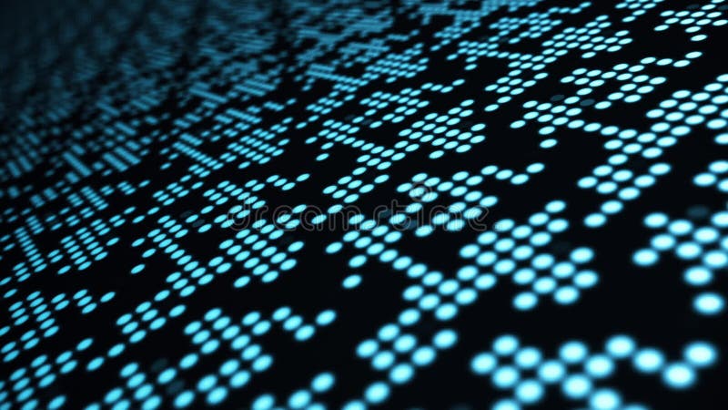 Blinking Blue Data Lights Technology Motion Background Stock Footage ...