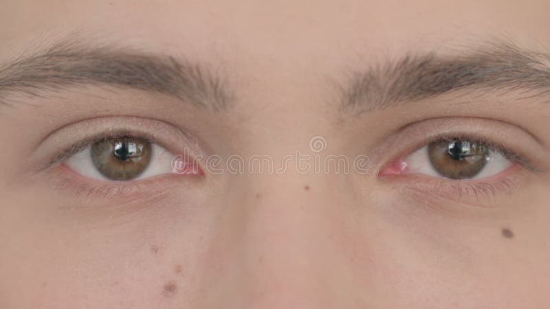 Blinking Eyes of Young Man stock video. Video of businessman - 234326567