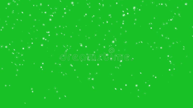 Blinking Glitter Particles Falling on Green Screen Background Motion ...