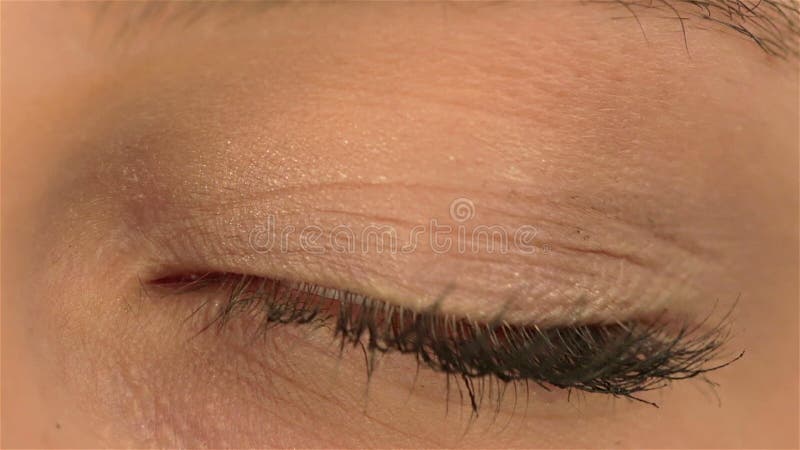 Blinking human eye stock footage. Video of blink, feminine - 35738832