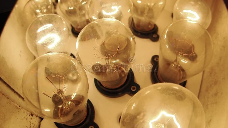 Blinking Light Bulb Close Up Stock Video - Video of abstract, light ...