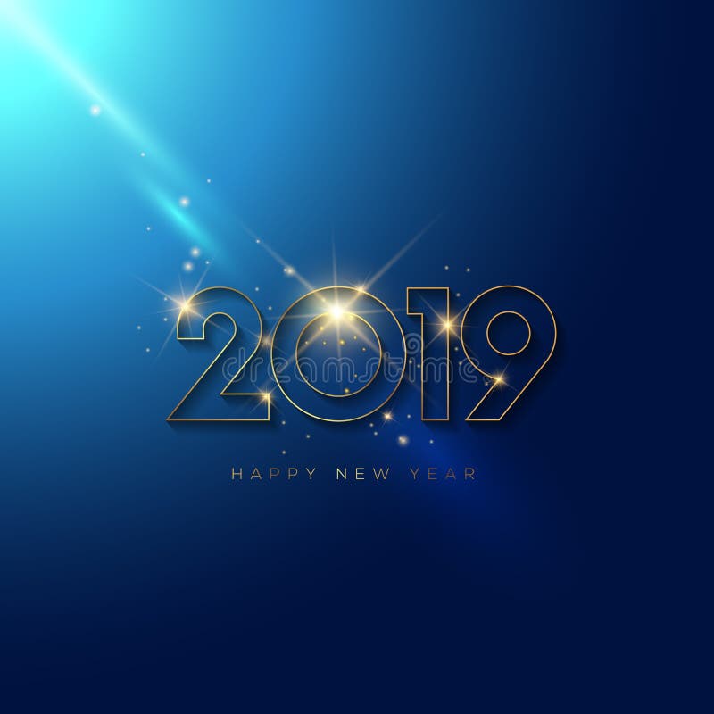 Blinking New Year Design stock illustration. Illustration of color ...