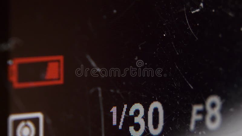 Blinking Question Mark on LCD Camera Display Stock Video - Video of ...