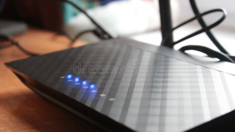 Blinking of the Signal Indicator on the Wi-Fi Router. Blinking Wireless ...