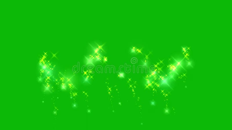 Blinking Stars on Green Screen Background Motion Graphic Effect. Stock ...