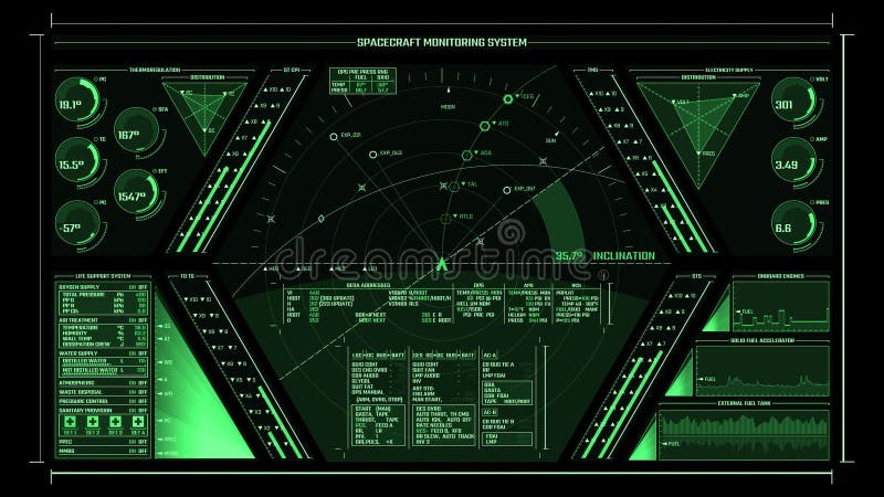 Futuristic Radar / Interface / Digital Screen / Ultra Detailed Abstract ...