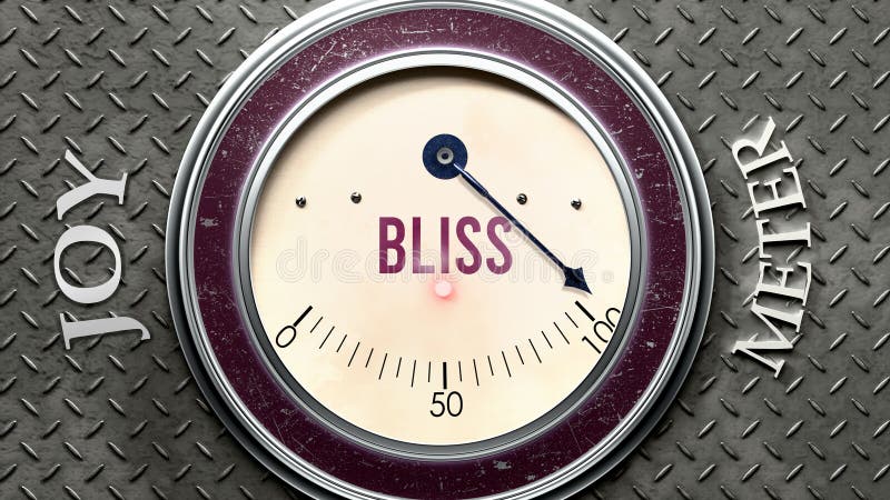 Bliss and Joy that is Hitting a Full Scale, Showing a Very High Level ...