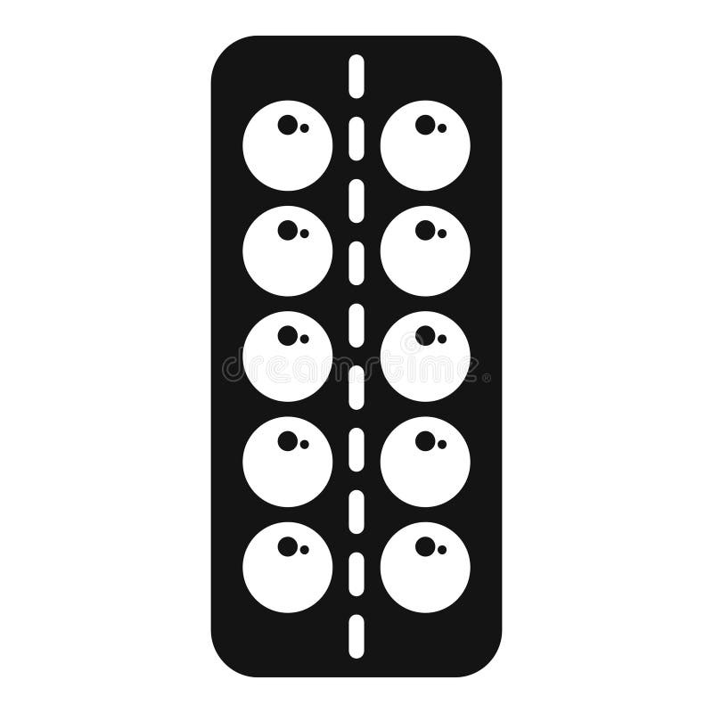 Blister Drops Icon Simple Vector. Sore Remedy Stock Illustration ...