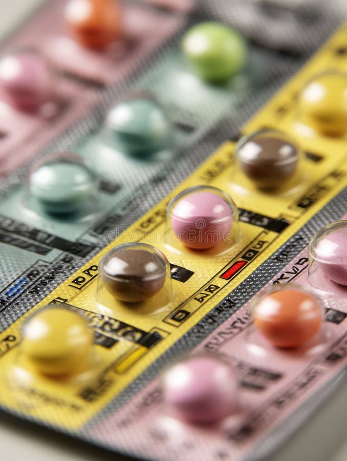 Focus on Missing Pills in Blister Pack Illustrates the Theme of Loss ...