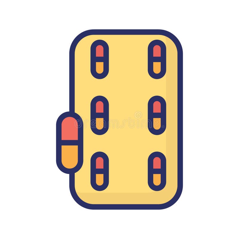 Blister Pack Isolated Vector Icon Which Can Easily Modify or Edit Stock ...