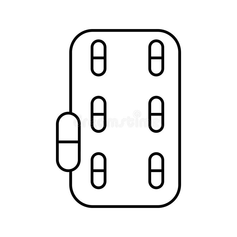 Blister Pack Isolated Vector Icon Which Can Easily Modify or Edit Stock ...