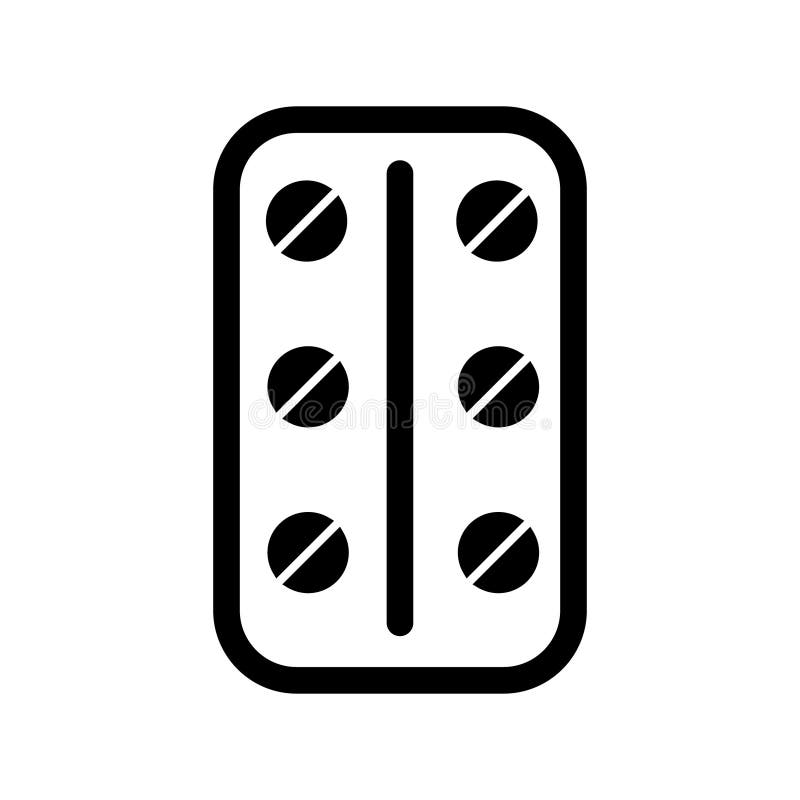 Blister Pack Isolated Vector Icon Which Can Easily Modify or Edit Stock ...