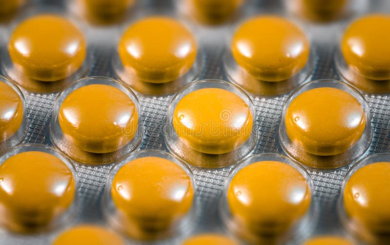 Blister pack with pills stock image. Image of closeup - 261135791