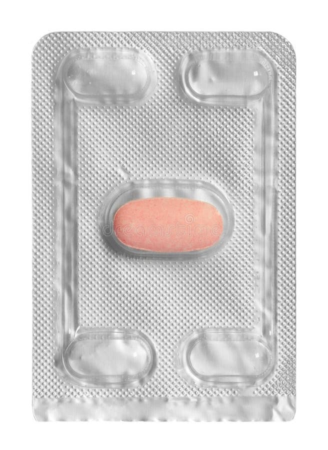 Tablet in Aluminum Strip Pack Stock Image - Image of foil, packaging ...