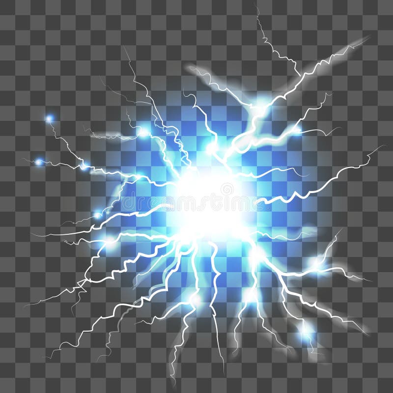 Blitz Auf Transparentem Hintergrund Vektor Vektor Abbildung ...