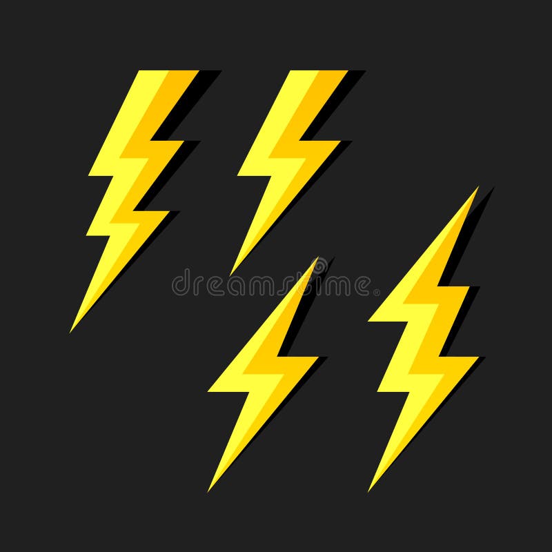 Blitzsymbole vektor abbildung. Illustration von aufflackern - 117714461