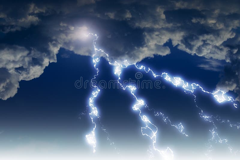 Blixt arkivfoto. Bild av mörkt, fara, molnigt, urladdning - 5804720