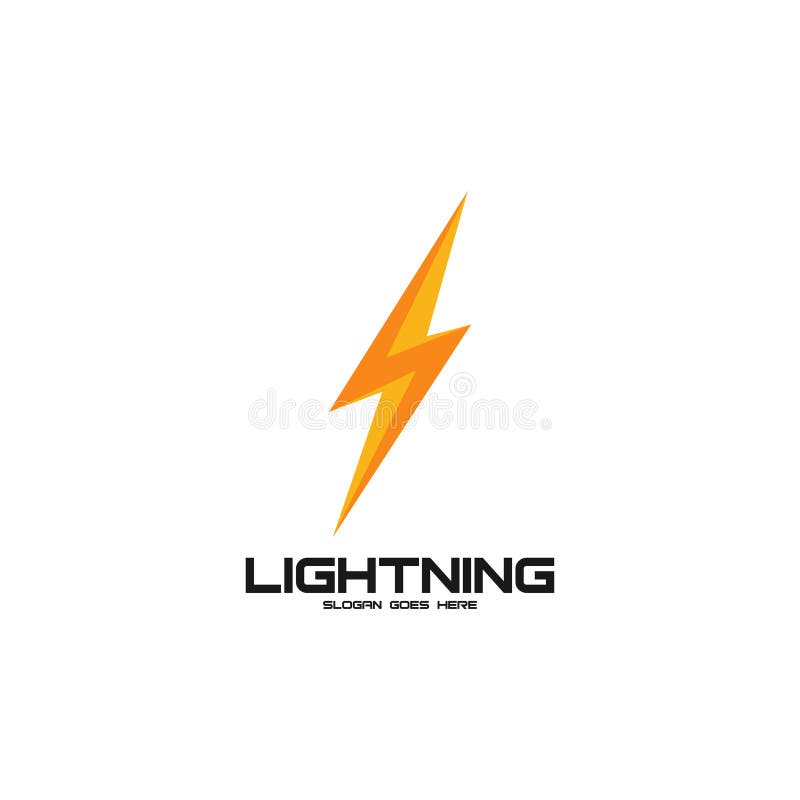 Blixt Logo Vector Art vektor illustrationer. Illustration av vetenskap ...