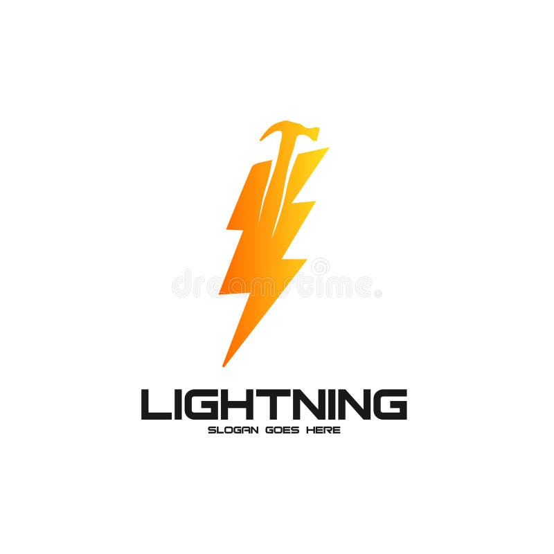 Blixt Logo Vector Art vektor illustrationer. Illustration av romb ...