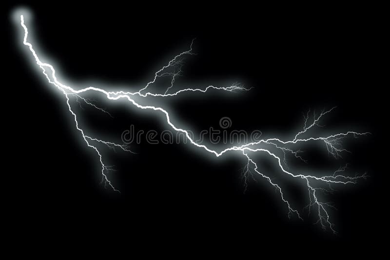 Blixt med svart bakgrund stock illustrationer. Illustration av symbol ...