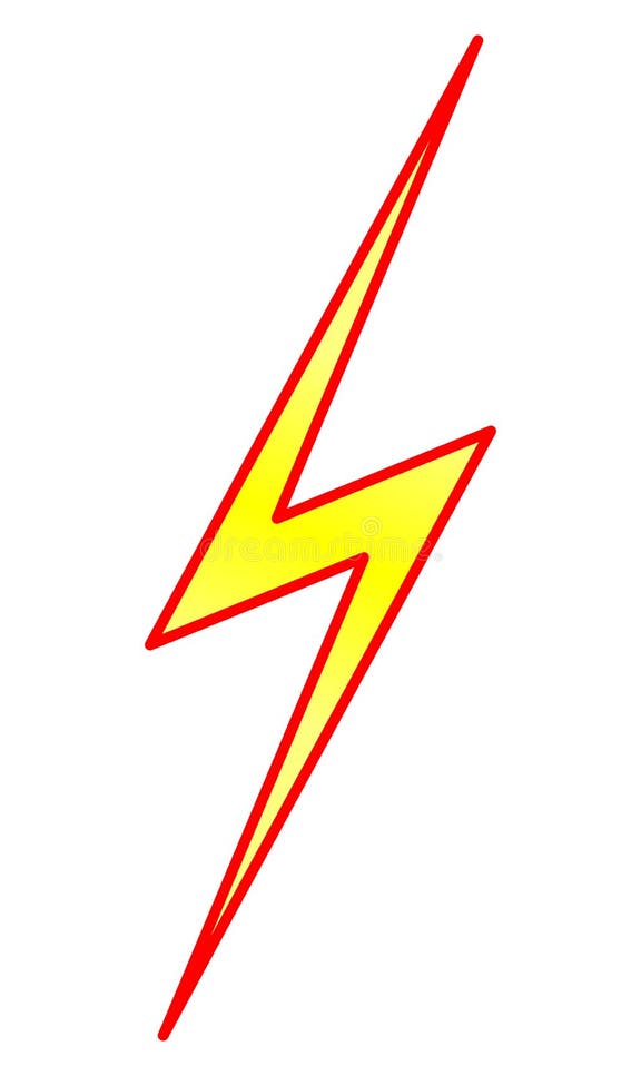 Blixtsymbol vektor illustrationer. Illustration av idé - 8162182