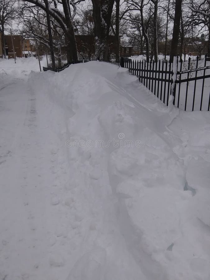 Blizzard Aftermath stock photo. Image of snowdrift, snowstorm - 142188820