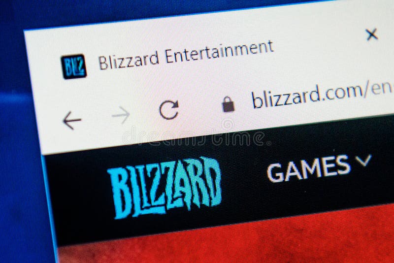 Site Blizzard. editorial image. Image of starcraft, screen - 22039325