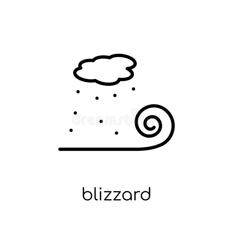 Blizzard Icon from Weather Collection. Stock Vector - Illustration of ...