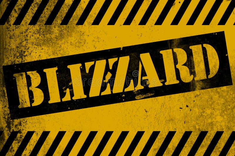 Blizzard warning sign stock vector. Illustration of line - 42335272