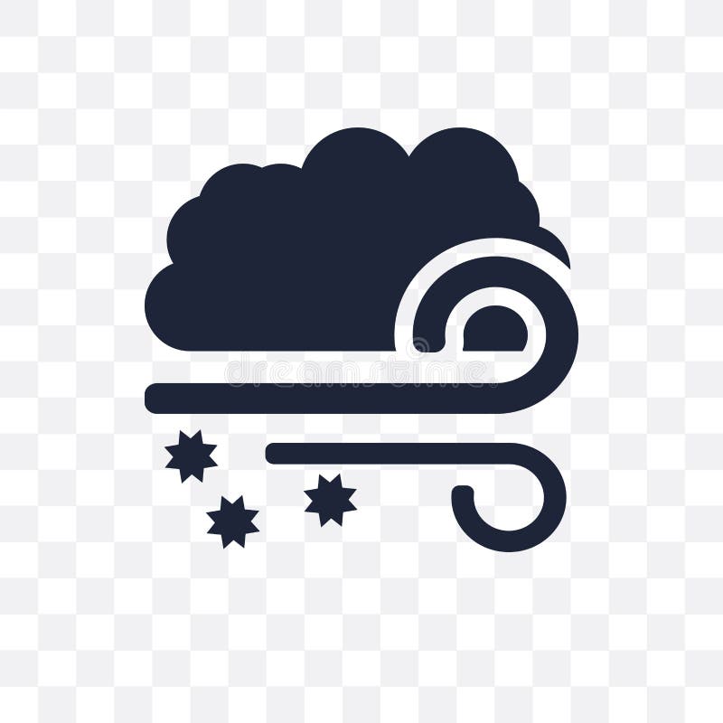 Blizzard Weather Icon Isolated on White Background. Vector Illustration ...