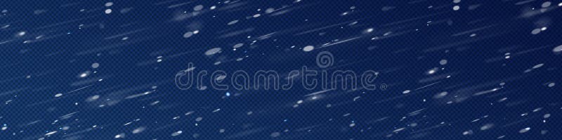 Blizzard and Wind Effect, Flying Snow Stock Illustration - Illustration ...