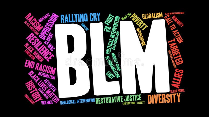 Black Lives Matter Animated Word Cloud Stock Video - Video of ...