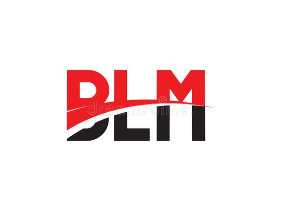 BLM Letter Initial Logo Design Vector Illustration Stock Vector ...