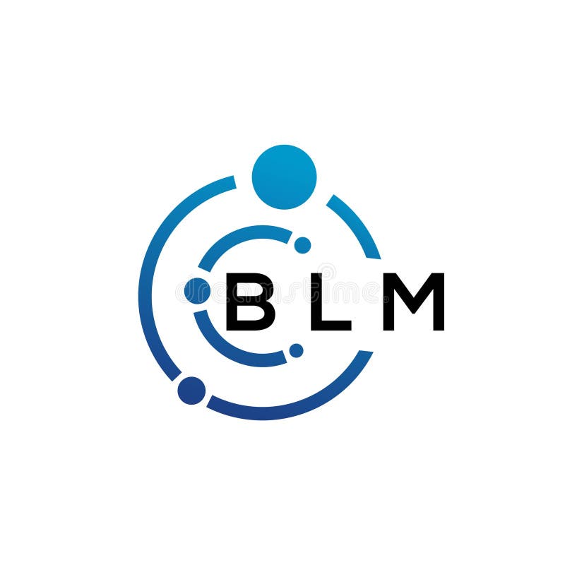 BLM Letter Logo Design on White Background. BLM Creative Initials ...