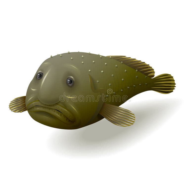 Blob fish isolated stock vector. Illustration of mouth - 47233235