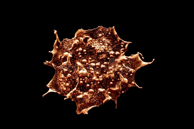 A blob of molten metal stock image. Image of splatter - 254771963