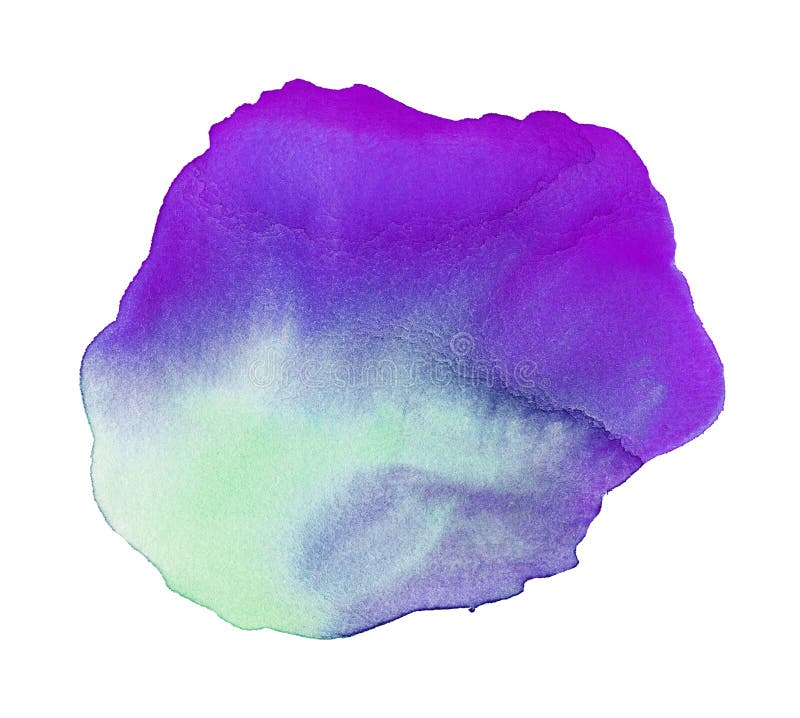 A Blob of Purple Watercolor Stock Illustration - Illustration of beauty ...