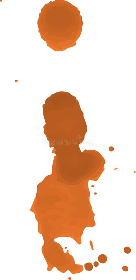 Blobby Paint Column with Bold Dripping Texture. Stock Illustration - Illustration of concept ...