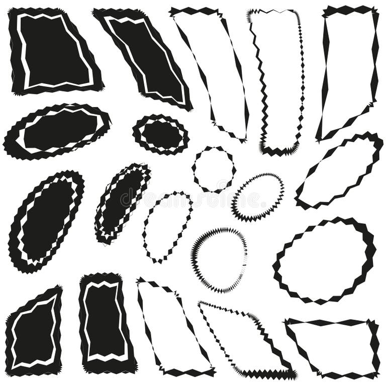 Blobby Shape Layout. Rounded Abstract Elements. Irregular Vector Design. Smooth Contour Forms ...