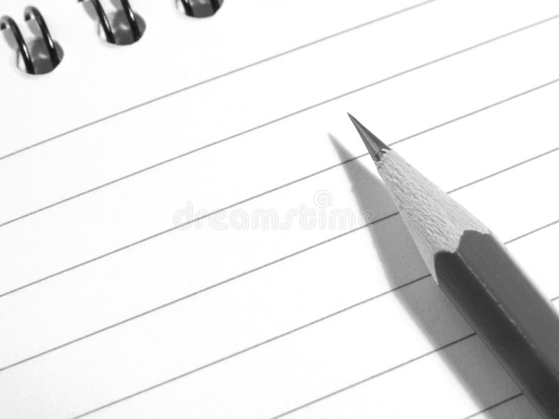 Crayon et bloc-notes image stock. Image du copie, livre - 11048853