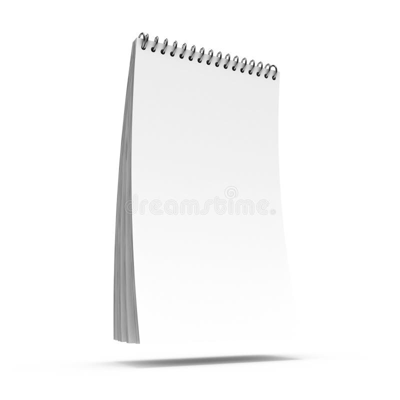 Illustration De Vecteur D'isolement Par Symbole Ouvert De Bloc-notes De ...