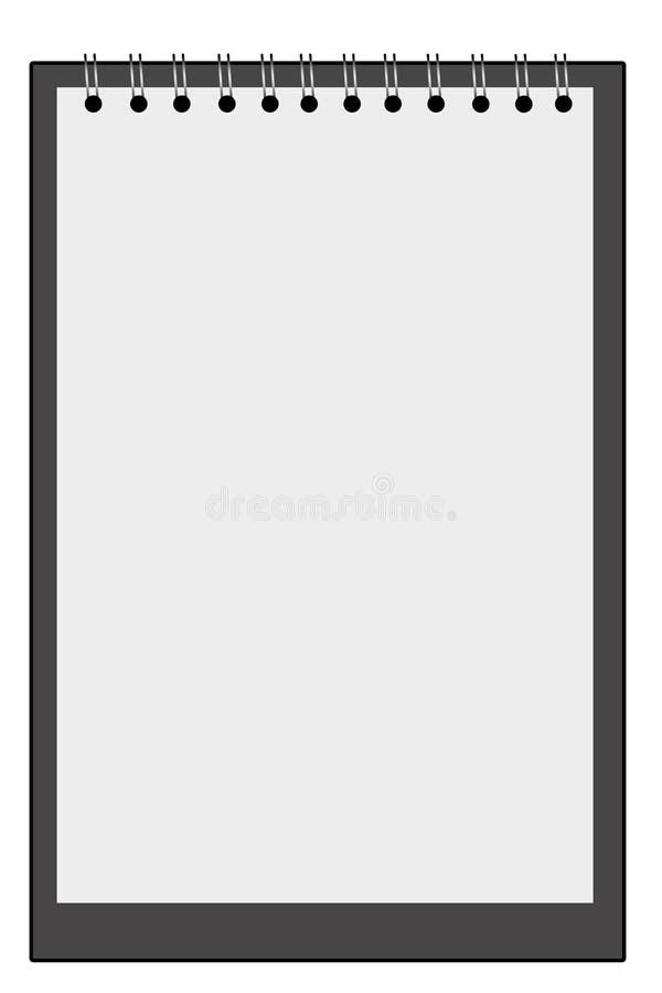 Feuille Blanc De Bloc-notes Illustration de Vecteur - Illustration du ...