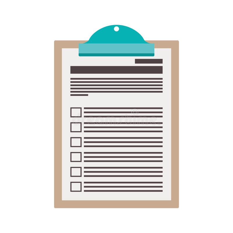 Bloc-notes De Tableau Avec Les Feuilles Et Le Texte Illustration de ...