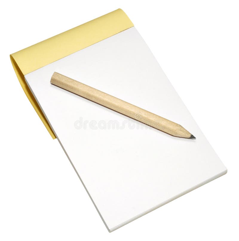 Bloc-notes et crayon photo stock. Image du papier, wooden - 36431056