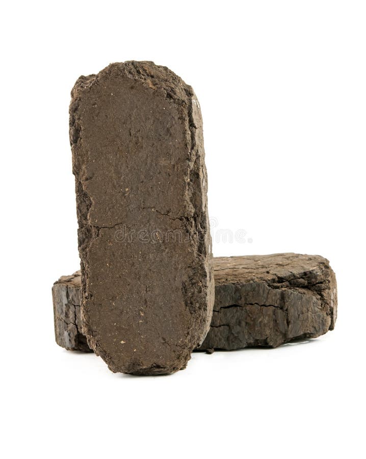Blocchetti Del Combustibile Della Torba Fotografia Stock - Immagine di ...