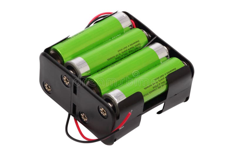Battery Charger with Rechargeable Batteries Stock Photo - Image of ...