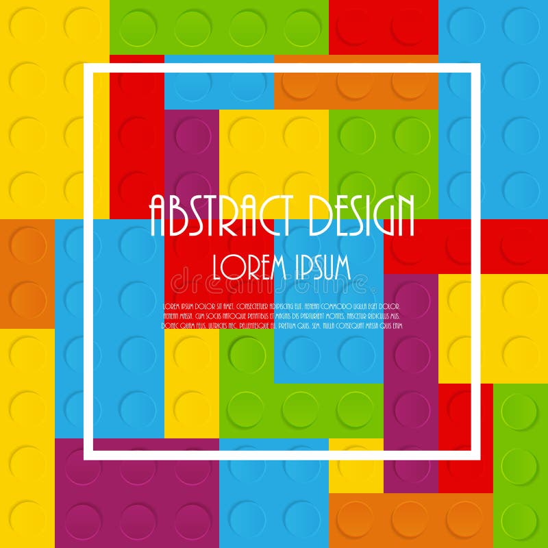 Block Abstract Pattern Vector Illustration Stock Vector - Illustration ...