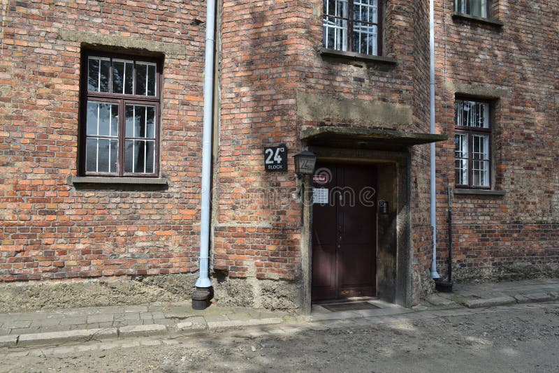 Block 24 in Auschwitz Concentration Camp Editorial Photography - Image ...