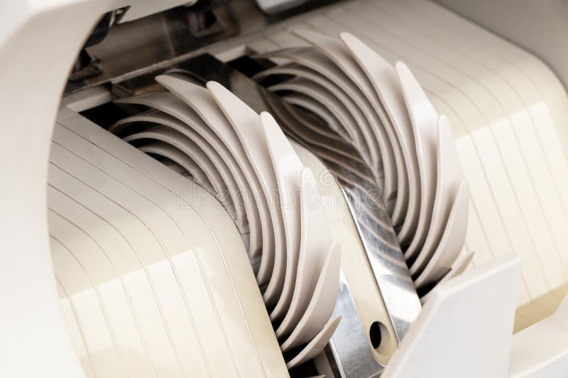 Block of the Banknote Gripper Inside the Banknote Counting Machine ...